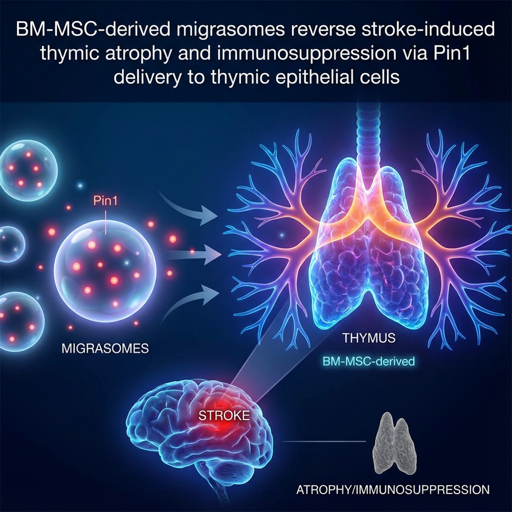 Migrasomes reverse stroke-induced thymic atrophy and immunosuppression | ForeverLabs